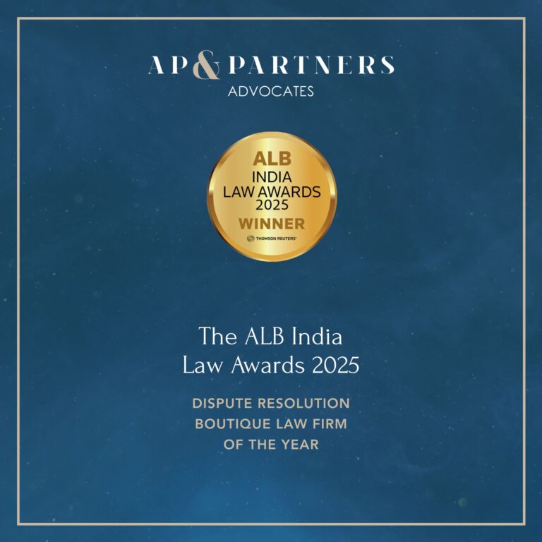 AP & Partners Wins Dispute Resolution Boutique Law Firm of the Year – ALB India Law Awards 2025 ...
